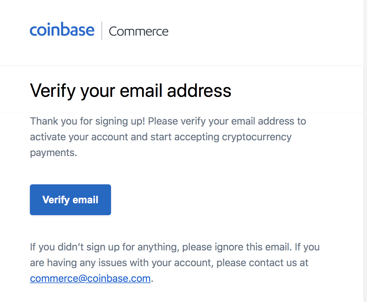 Verify-coinbase-comerce-email